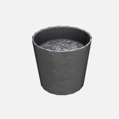 Garbage Bin Model by MightyAlexOne