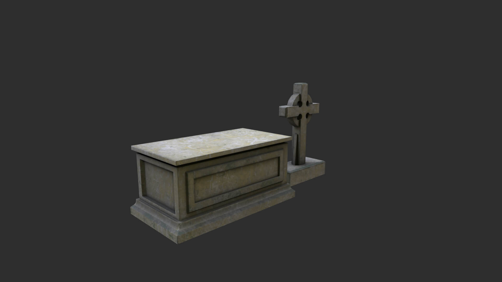 Gravestones Monuments - 3D Model by MightyAlexOne