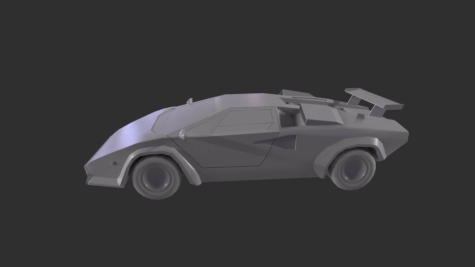 Lamborghini Countach - 3D Model by MightyAlexOne