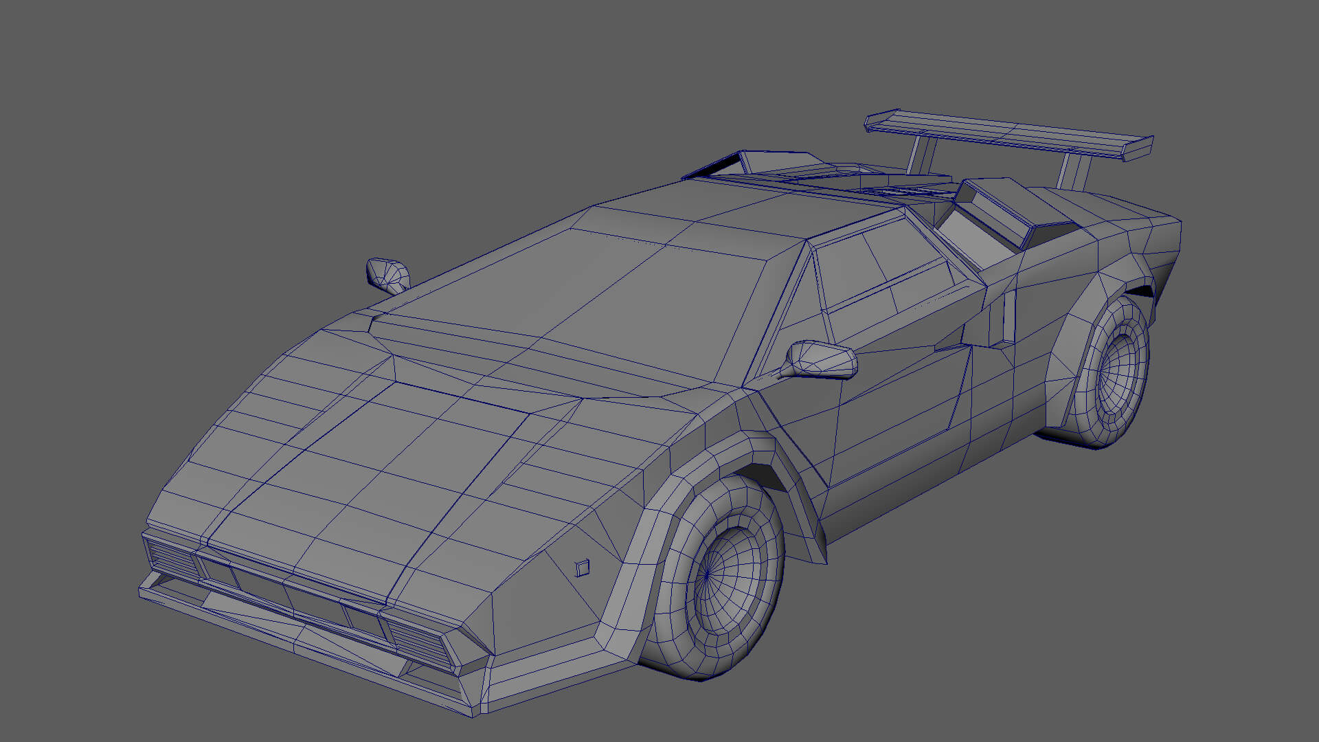 Lamborghini Countach - 3D Model by MightyAlexOne