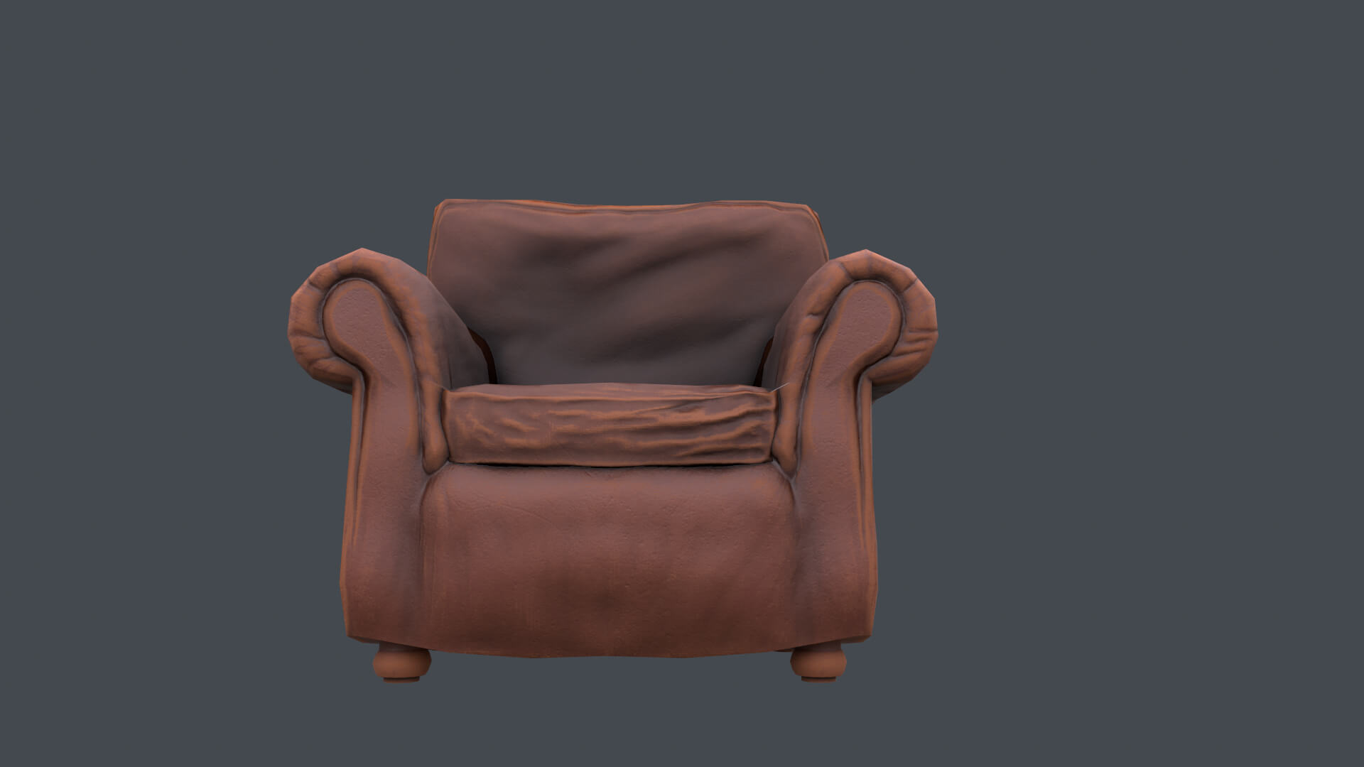 Leather Chair - 3D Model by MightyAlexOne