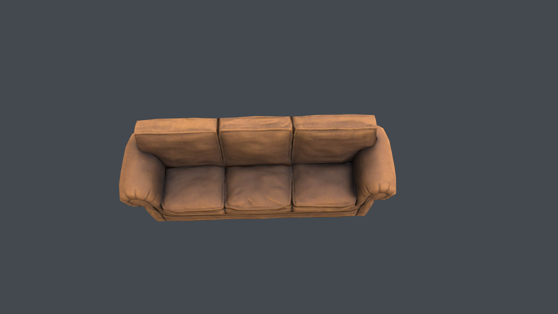 Leather Sofa - 3D Model by MightyAlexOne