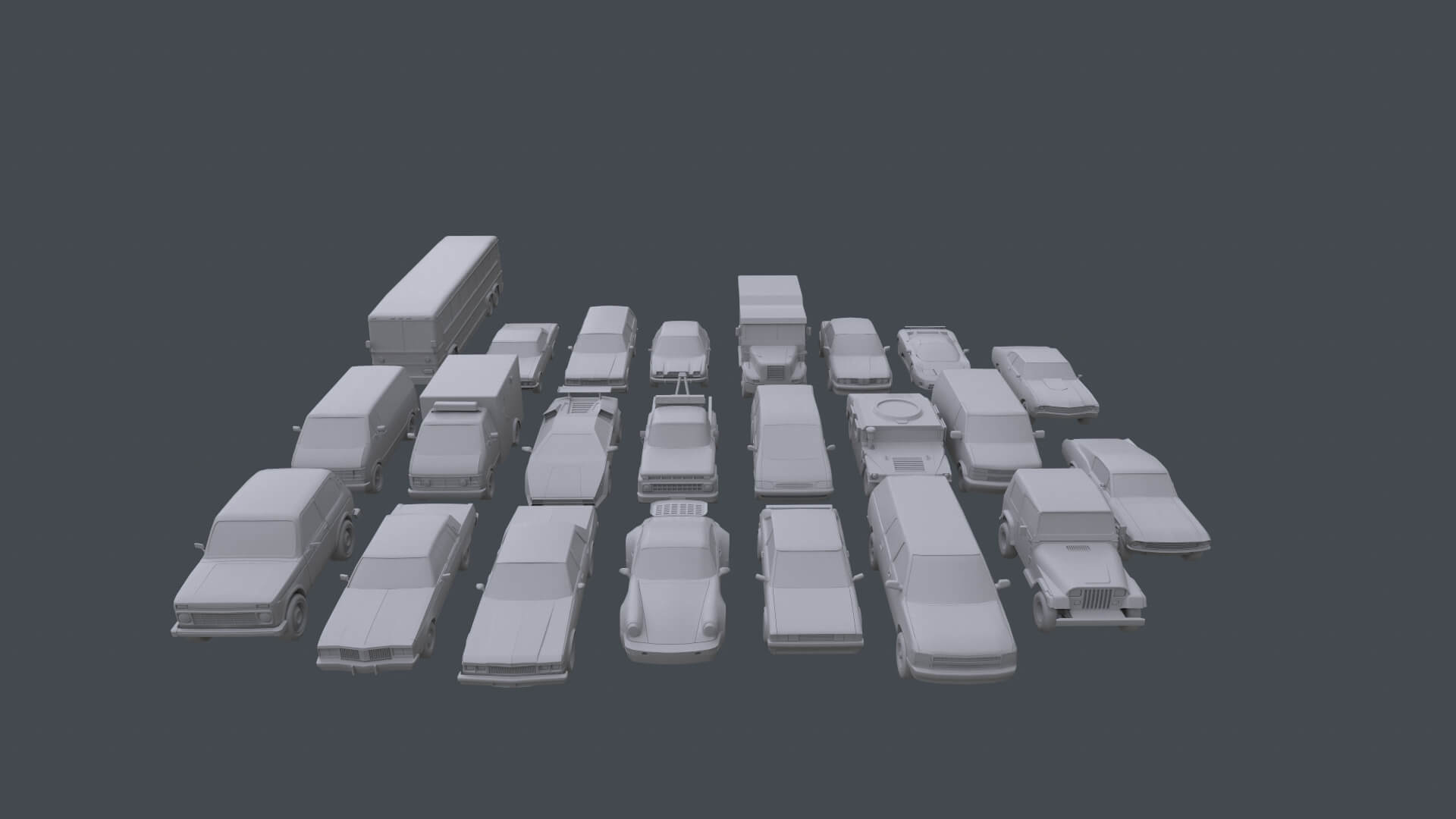 Low Poly Car Pack - 3D Model by MightyAlexOne