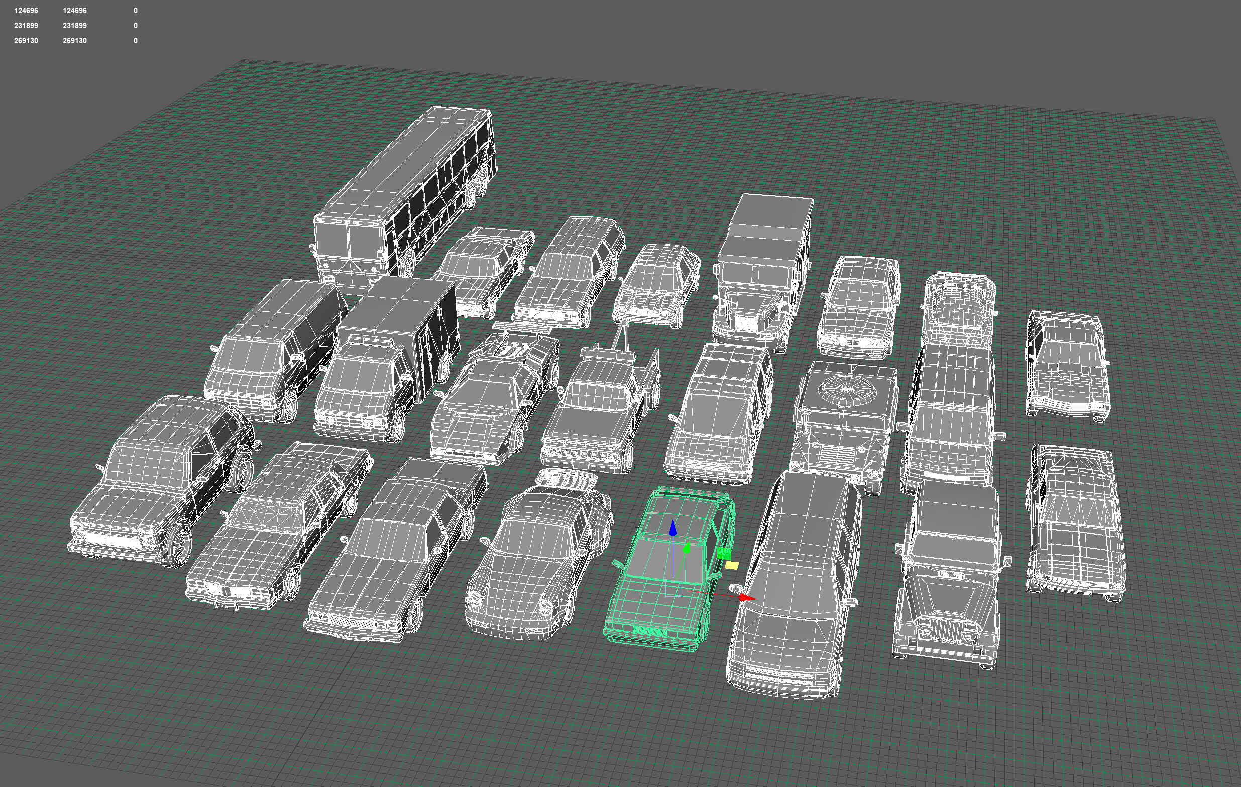 Low Poly Car Pack - 3D Model by MightyAlexOne