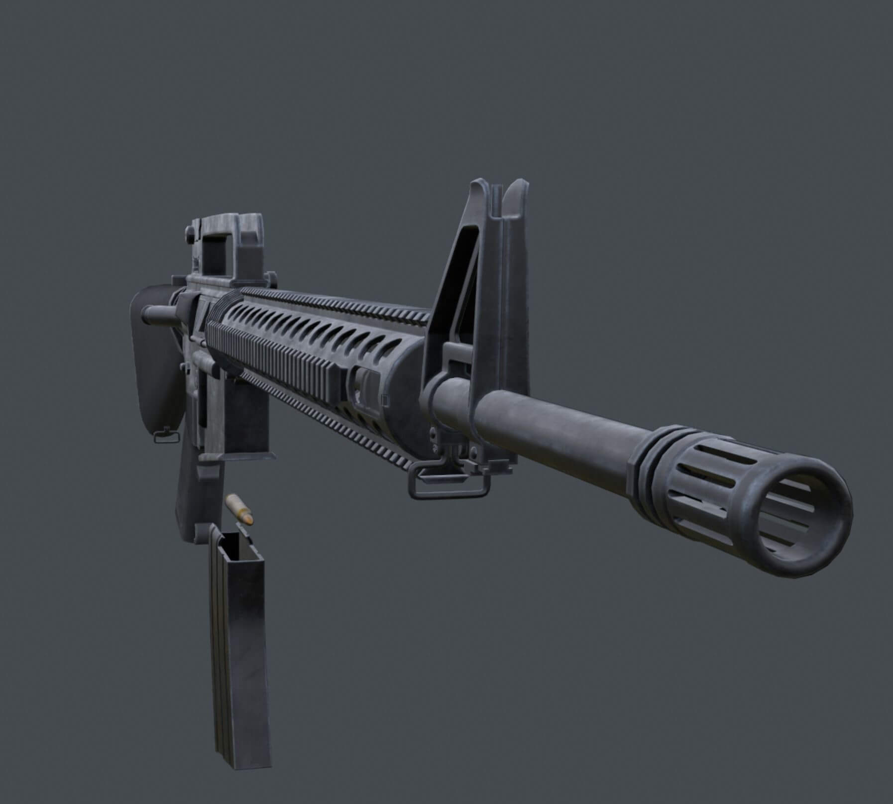 M16 A4 Assault Rifle - 3D Model by MightyAlexOne