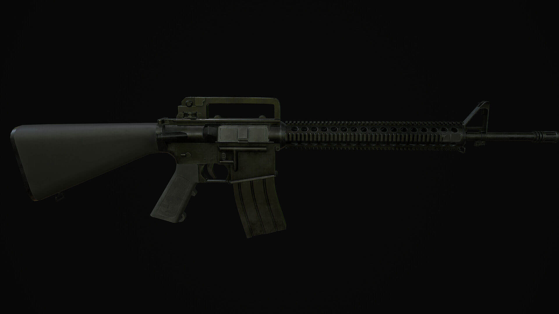 M16 A4 Assault Rifle - 3D Model by MightyAlexOne