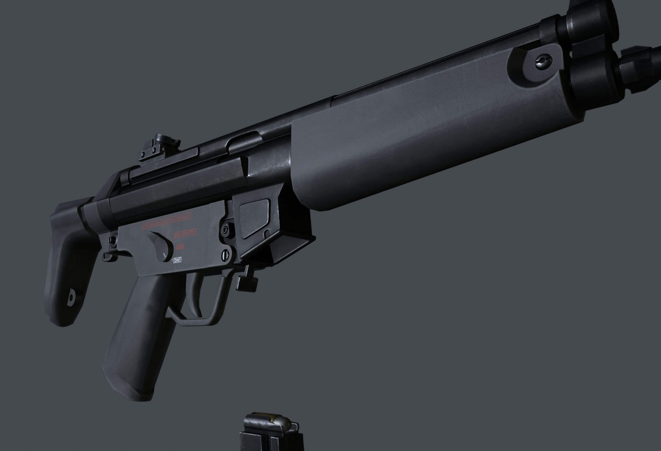 Heckler Koch MP5 - 3D Model by MightyAlexOne
