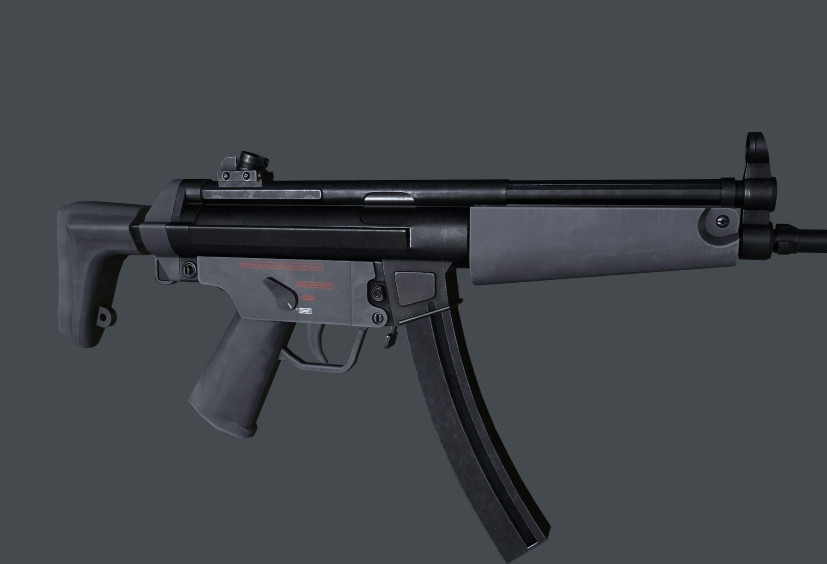 Heckler Koch MP5 - 3D Model by MightyAlexOne