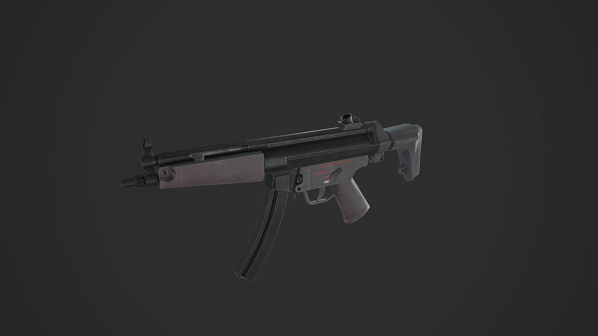 Heckler Koch MP5 - 3D Model by MightyAlexOne