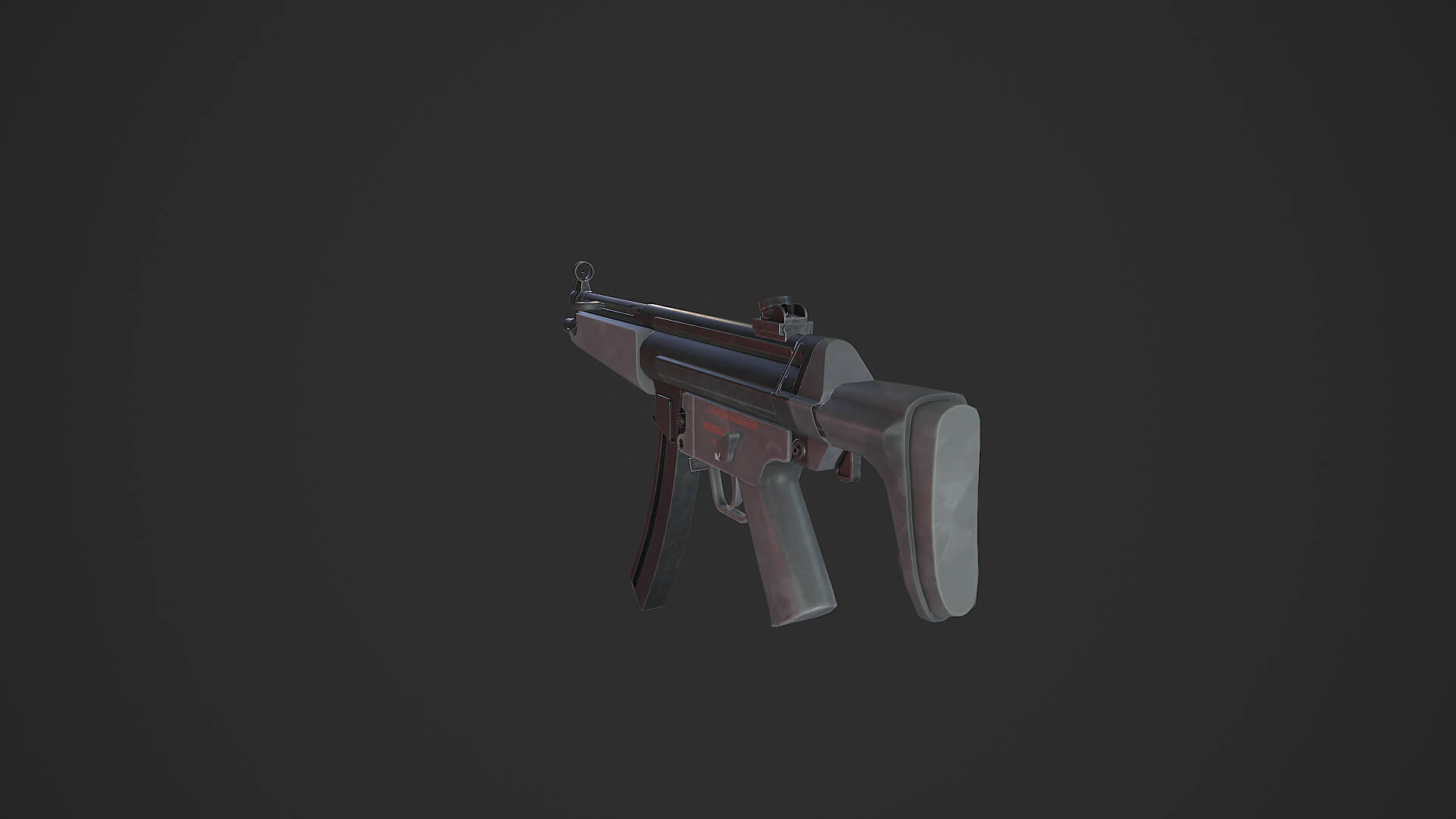 Heckler Koch MP5 - 3D Model by MightyAlexOne