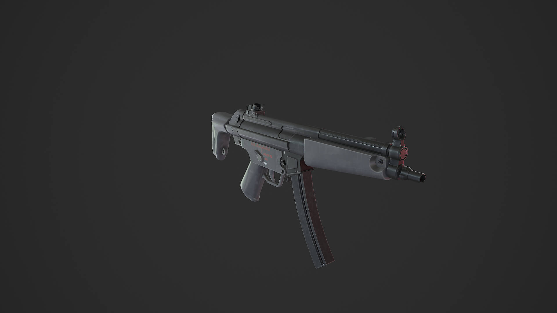 Heckler Koch MP5 - 3D Model by MightyAlexOne
