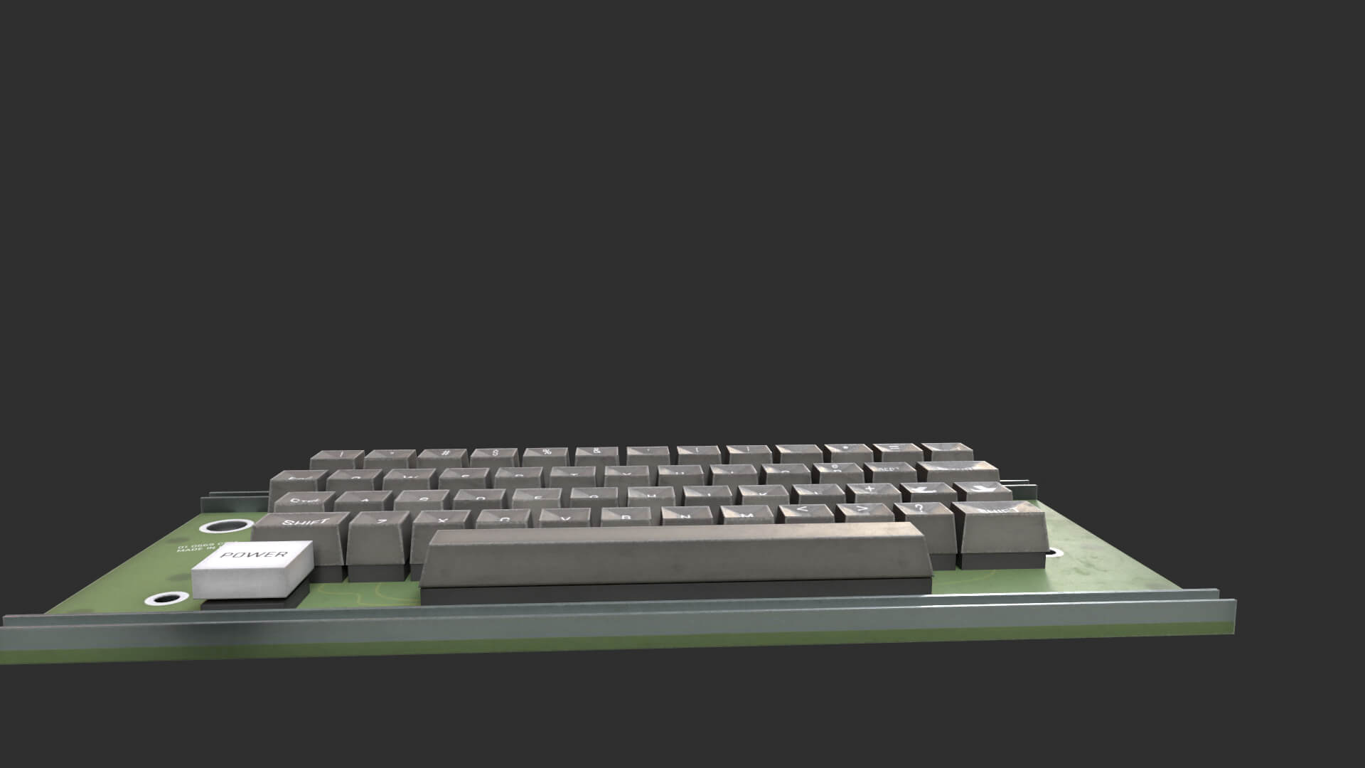 Old Broken Keyboard - 3D Model by MightyAlexOne