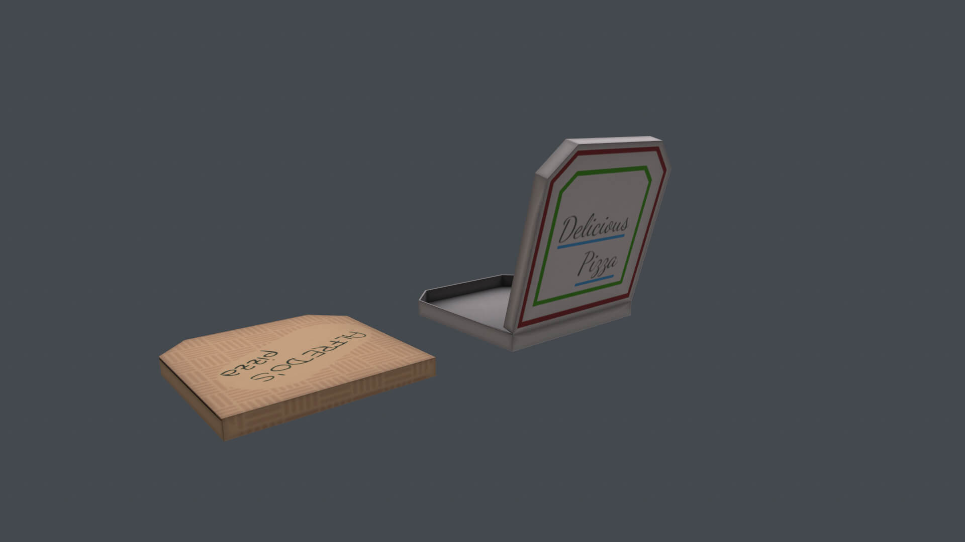 Pizza Box Models - 3D Model by MightyAlexOne