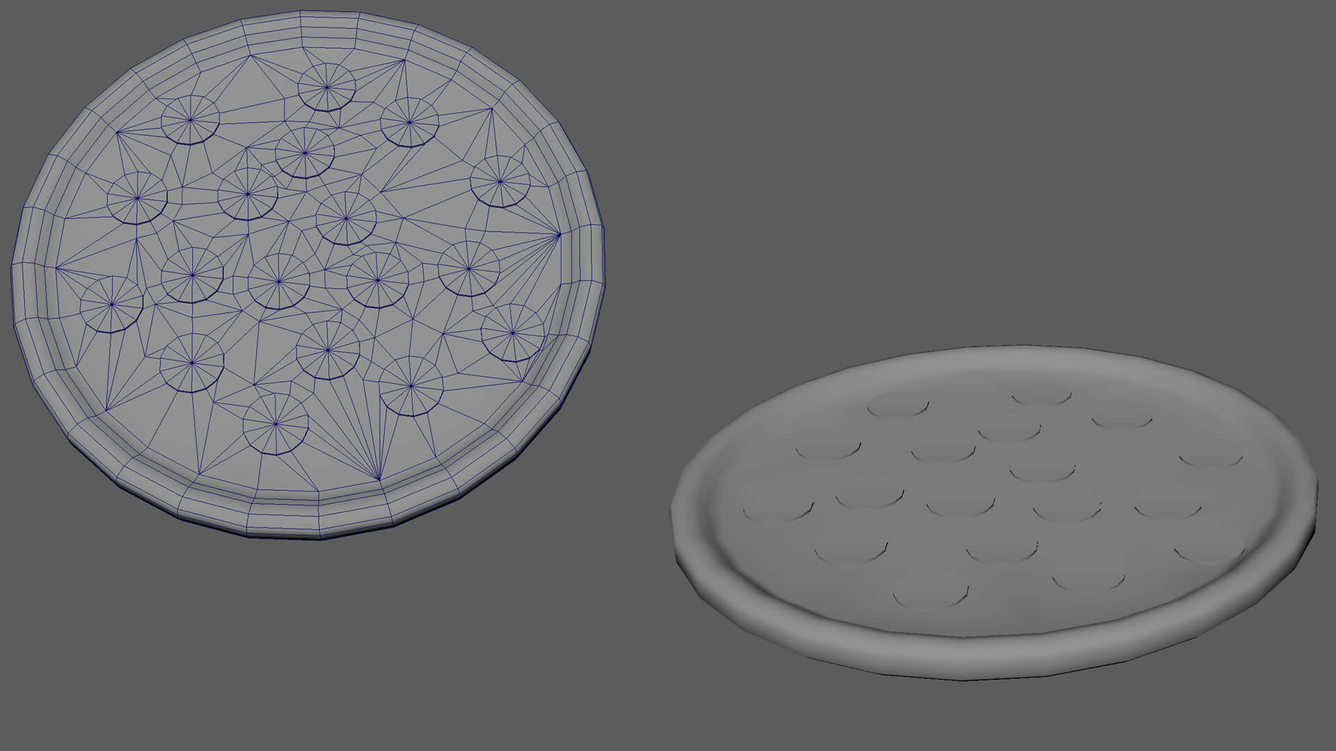 Pizza with salami - 3D Model by MightyAlexOne