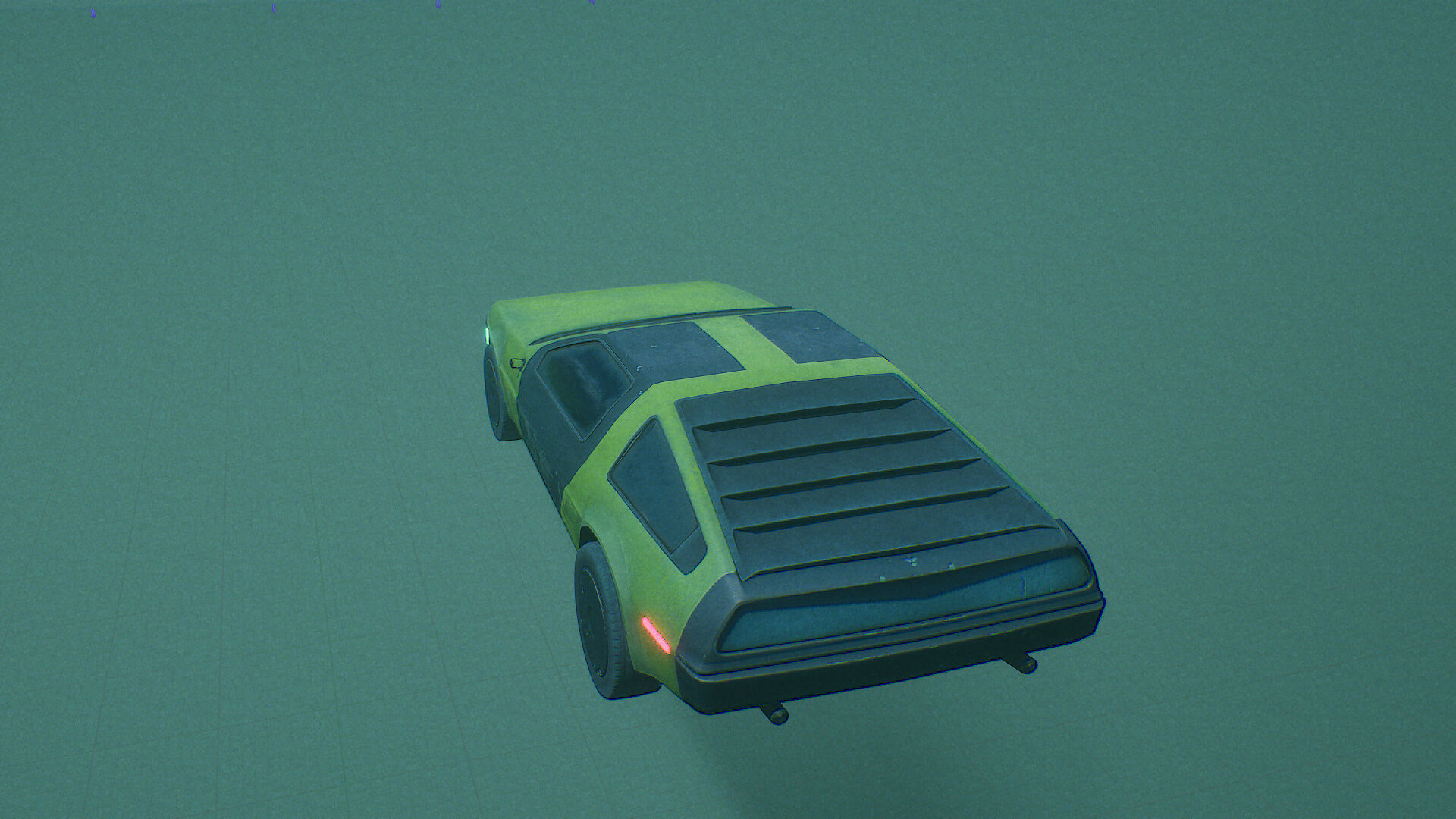 Retro Futuristic Car - 3D Model by MightyAlexOne