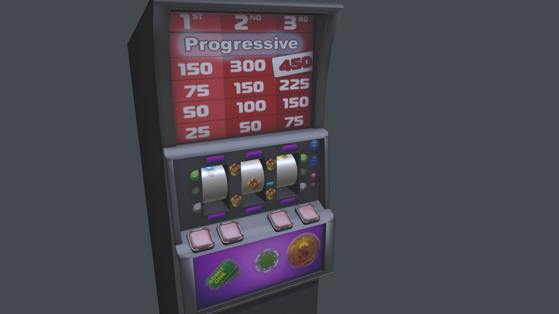 Slot Machine - 3D Model by MightyAlexOne