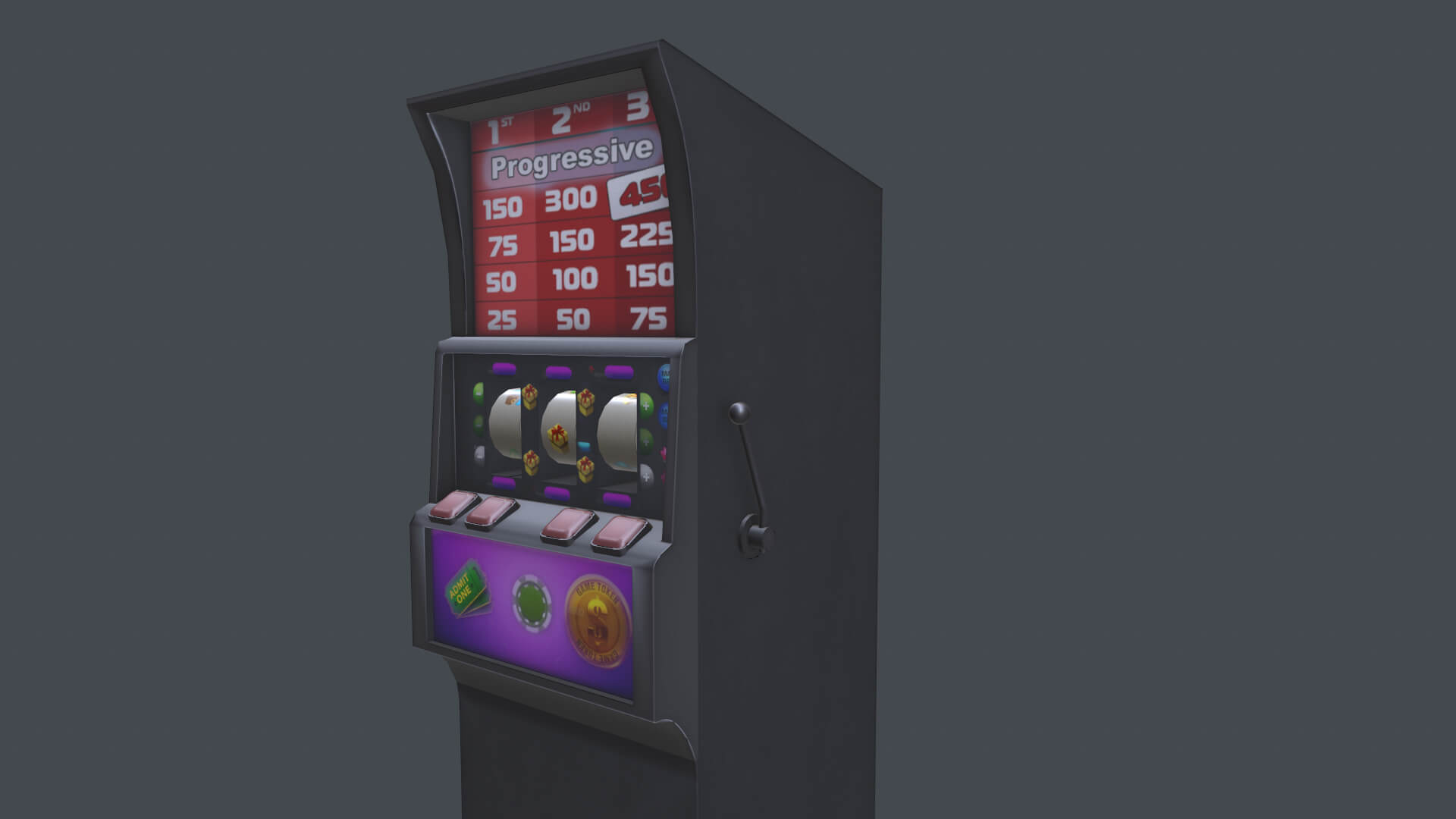 Slot Machine - 3D Model by MightyAlexOne