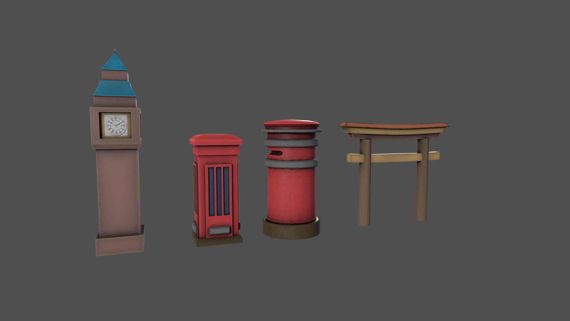 Small Souvenirs - 3D Model by MightyAlexOne