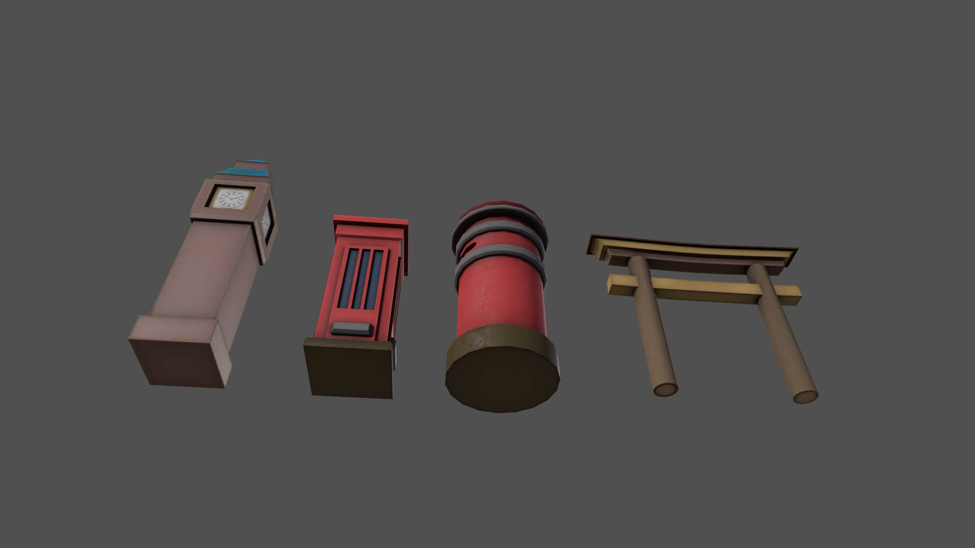 Small Souvenirs - 3D Model by MightyAlexOne