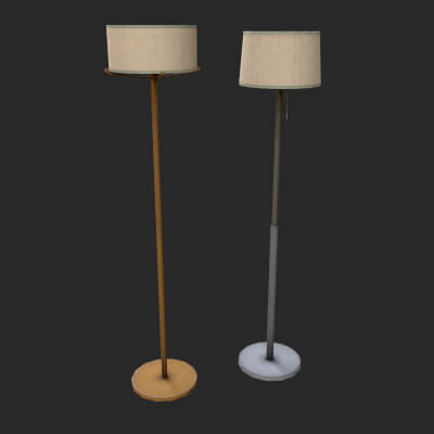Tall Lamps Models - 3D Model by MightyAlexOne