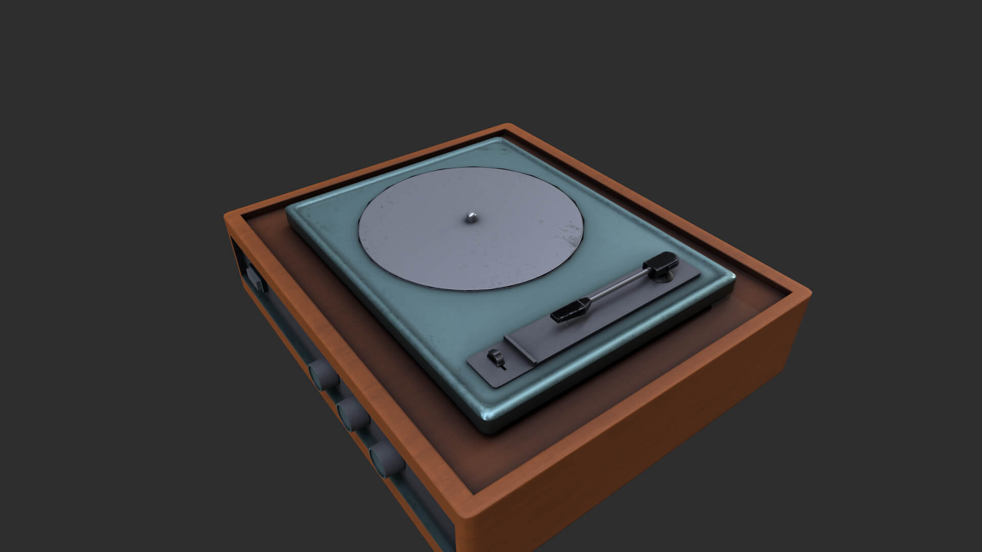 Vinyl Player - 3D Model by MightyAlexOne