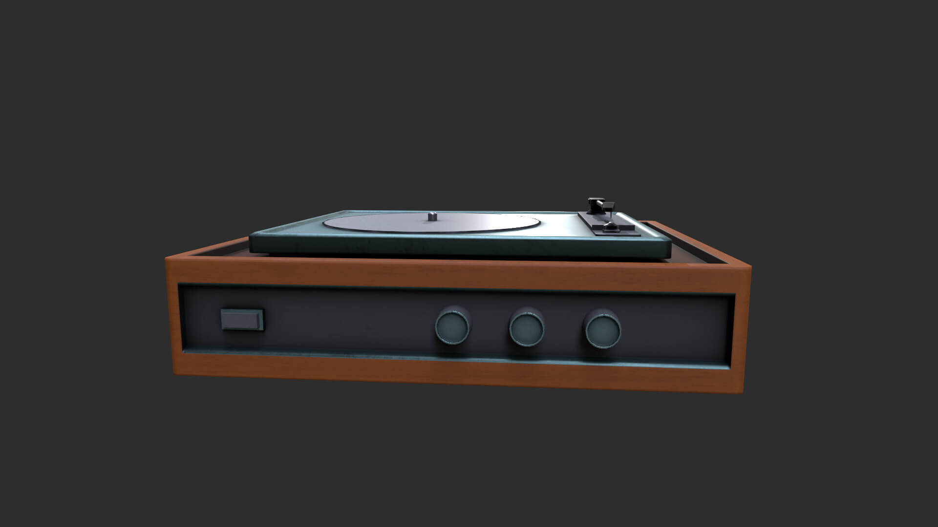 Vinyl Player - 3D Model by MightyAlexOne