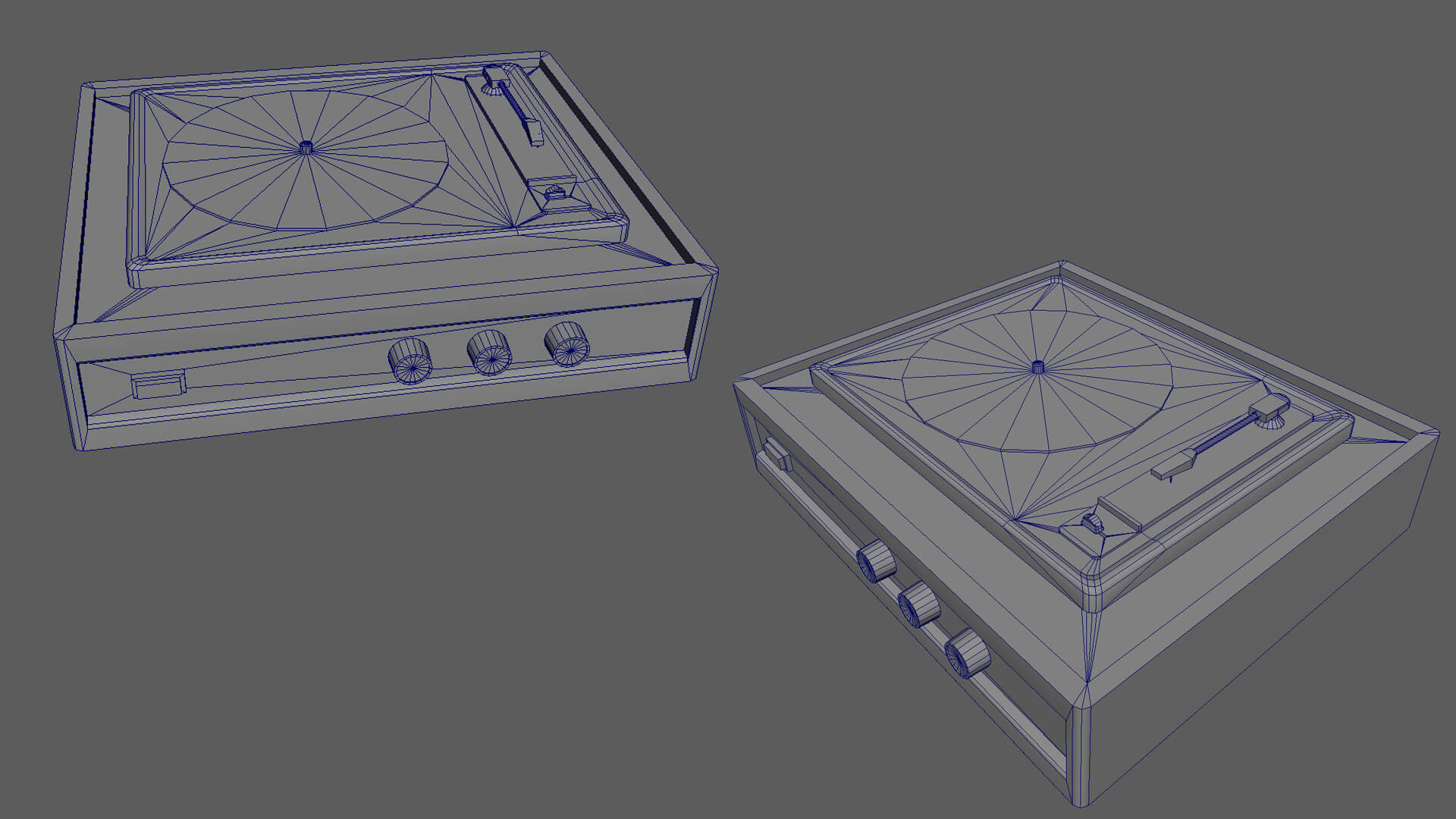 Vinyl Player - 3D Model by MightyAlexOne