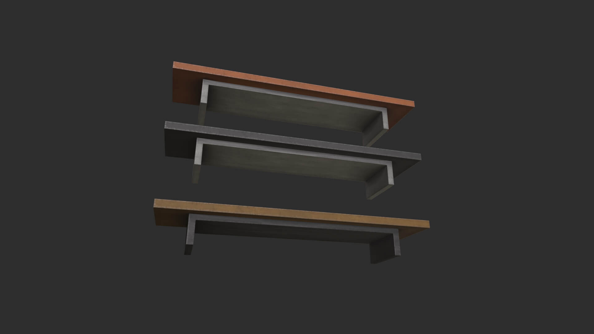 Wall Shelfs Models - 3D Model by MightyAlexOne