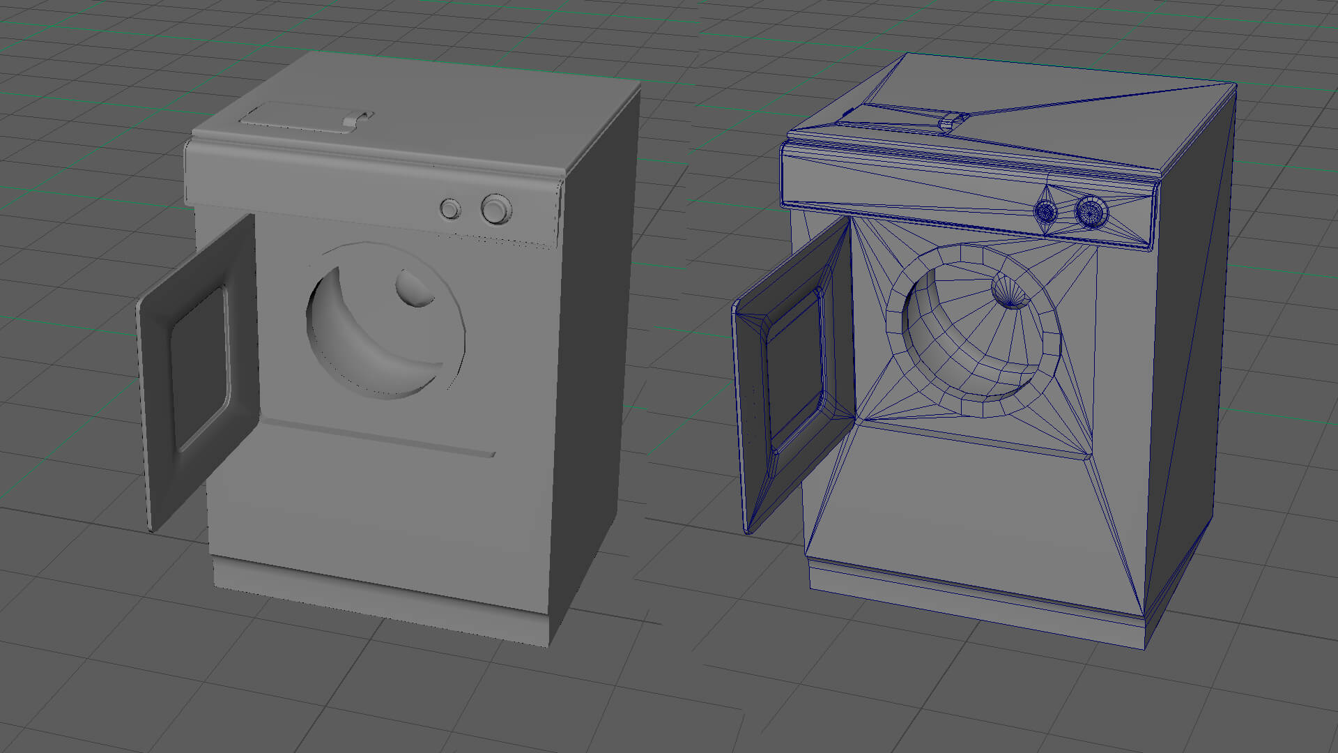 Washing Machine - 3D Model by MightyAlexOne