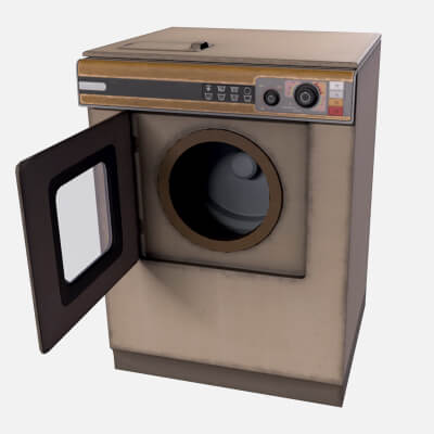 Washing Machine - 3D Model by MightyAlexOne