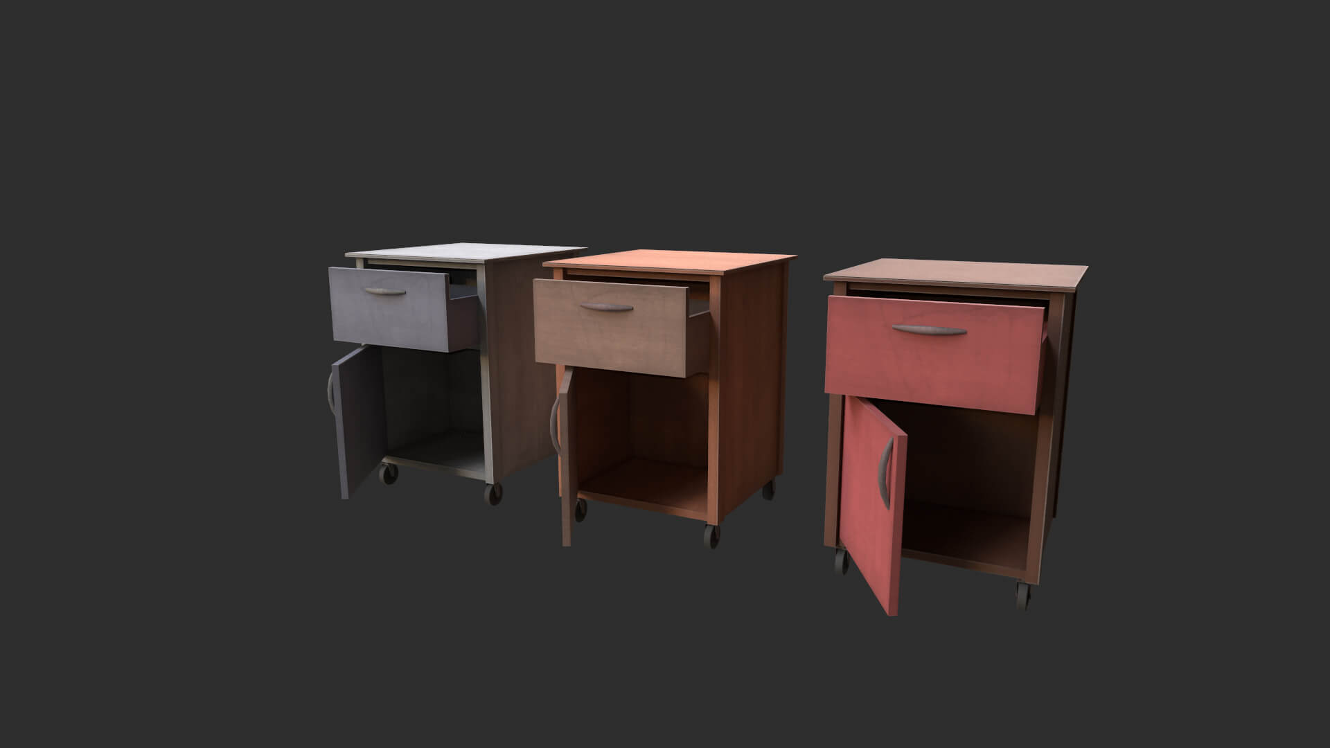 Wooden Drawer - 3D Model by MightyAlexOne