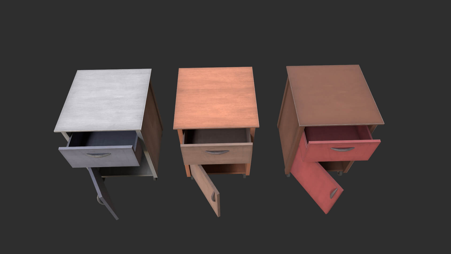 Wooden Drawer - 3D Model by MightyAlexOne