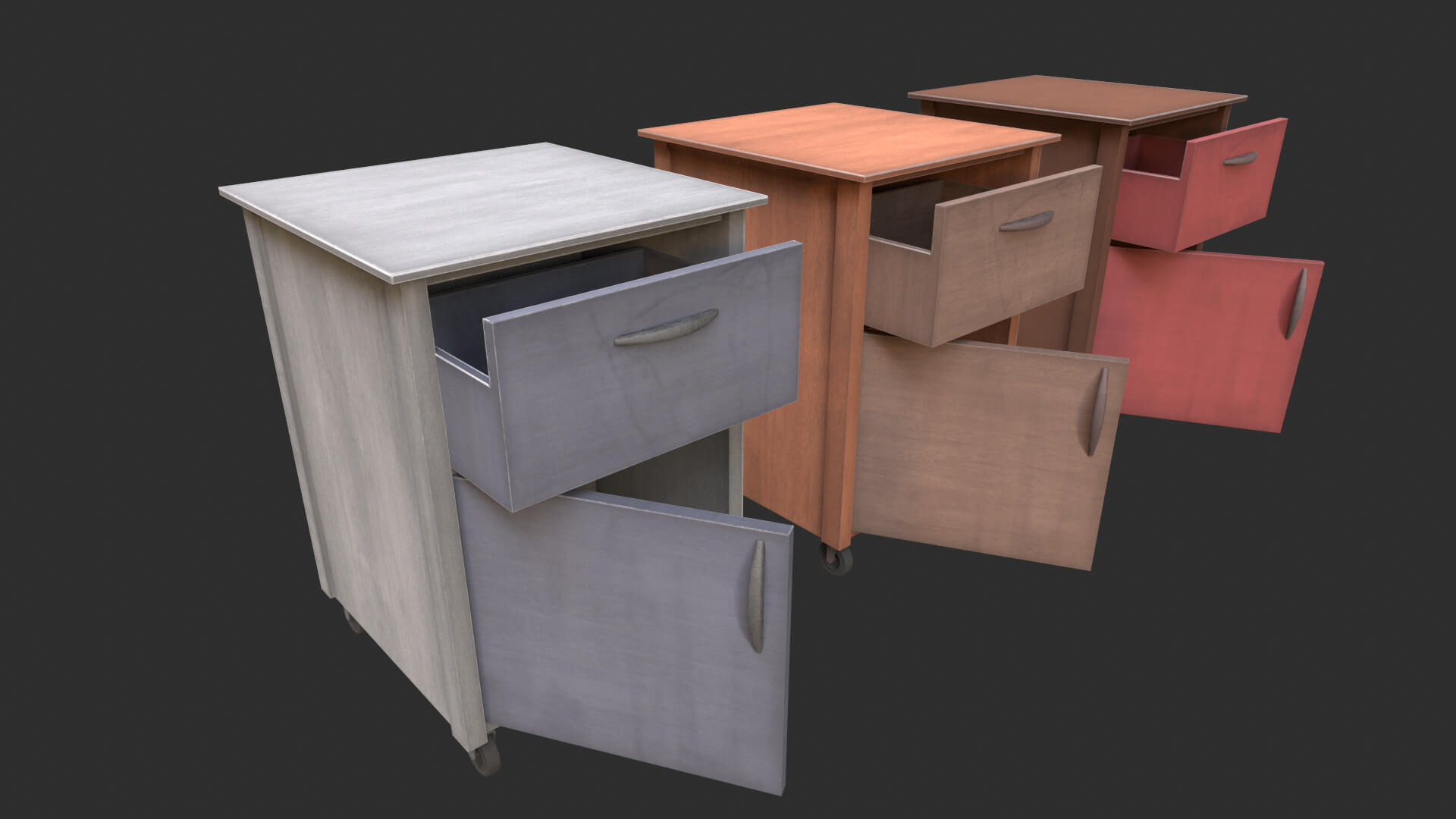 Wooden Drawer - 3D Model by MightyAlexOne