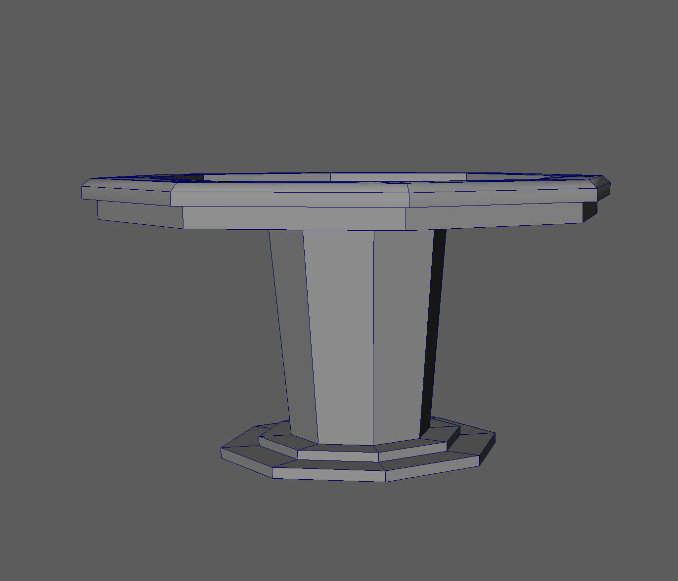 Wooden Poker Table - 3D Model by MightyAlexOne