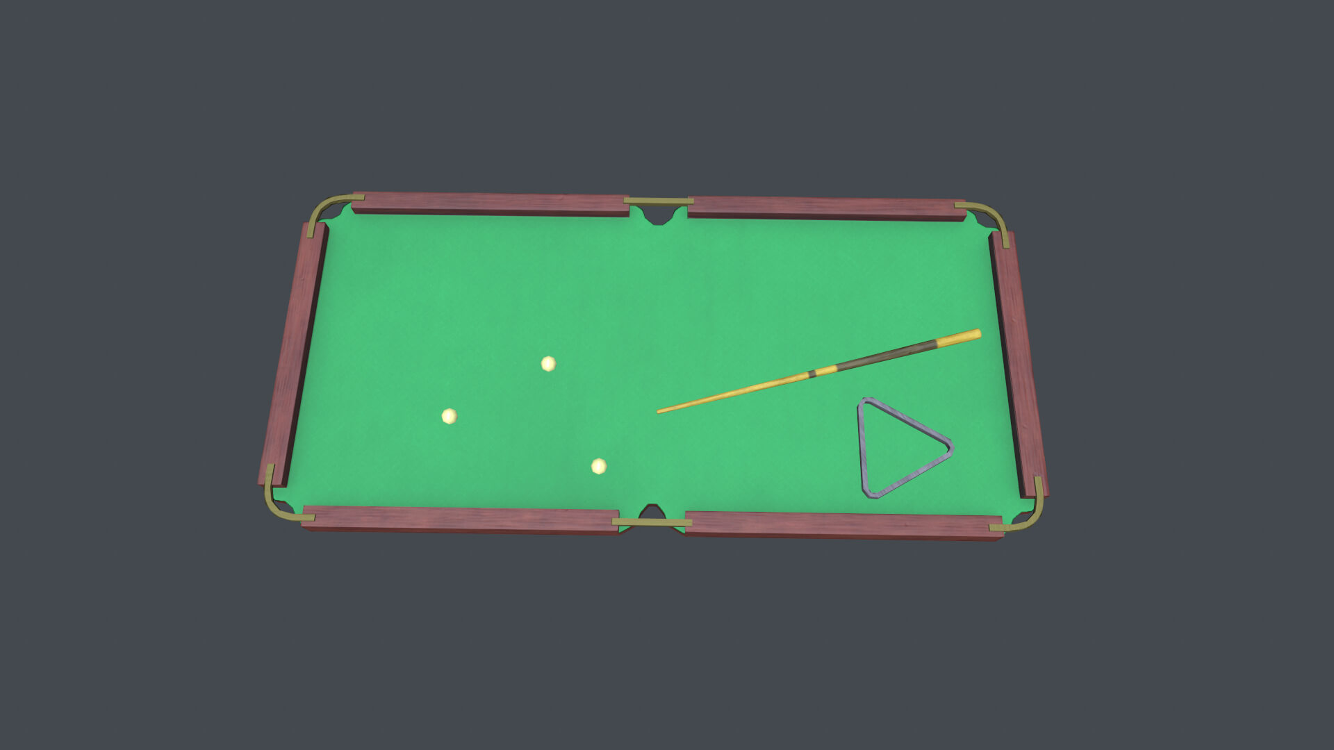 Wooden Pool Table - 3D Model by MightyAlexOne