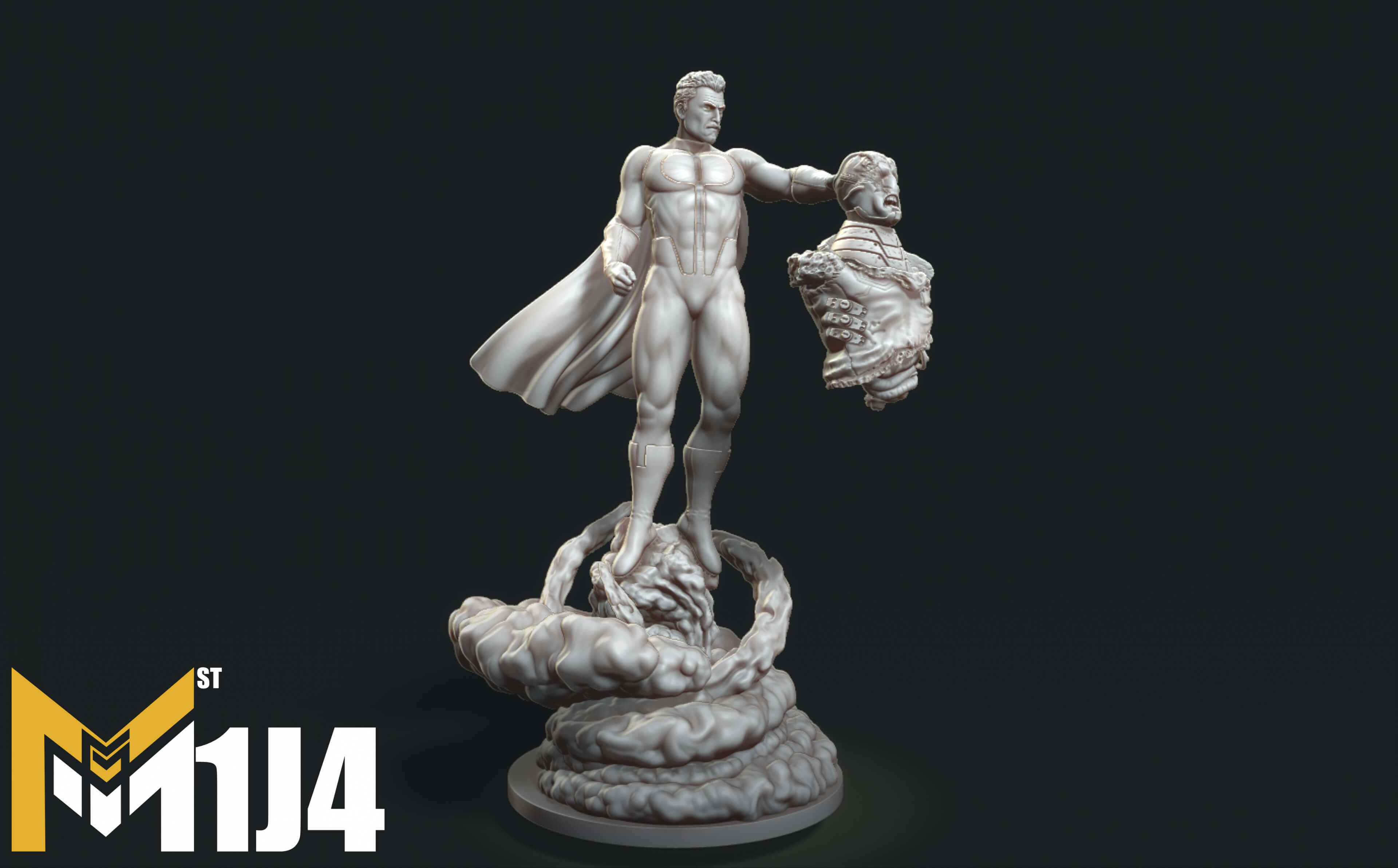 Omni-Man Statue Print STL 3D Model by Mij4studios