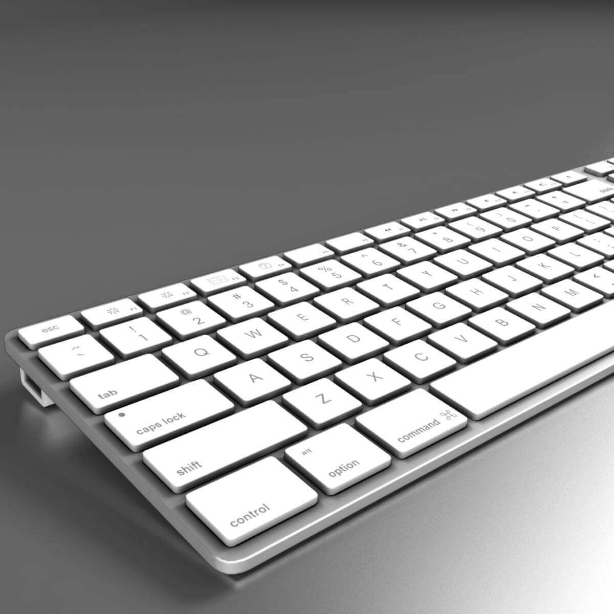 Apple Keyboard - 3D Model by mikebibby