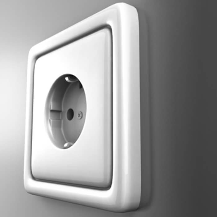 Electrical Outlet - 3D Model by mikebibby