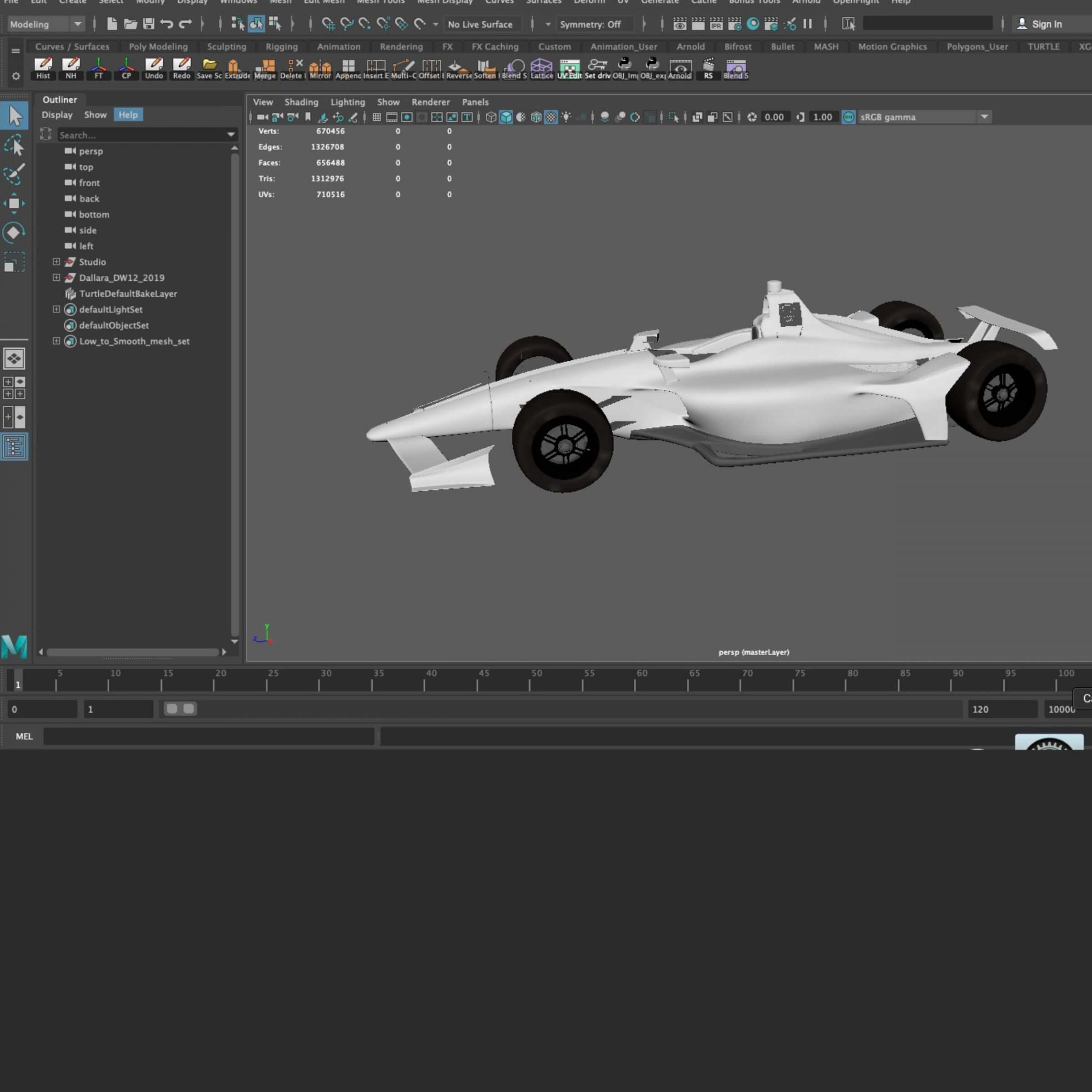 Indy Car 2019 - 3D Model by mikebibby