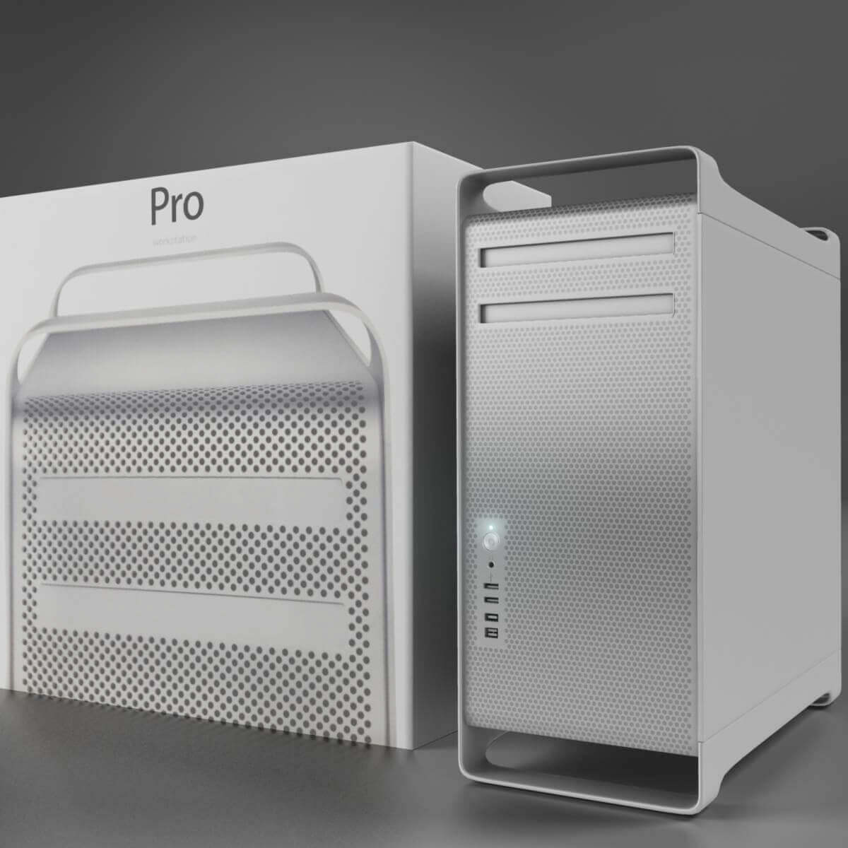 MacPro Tower Computer - 3D Model by mikebibby