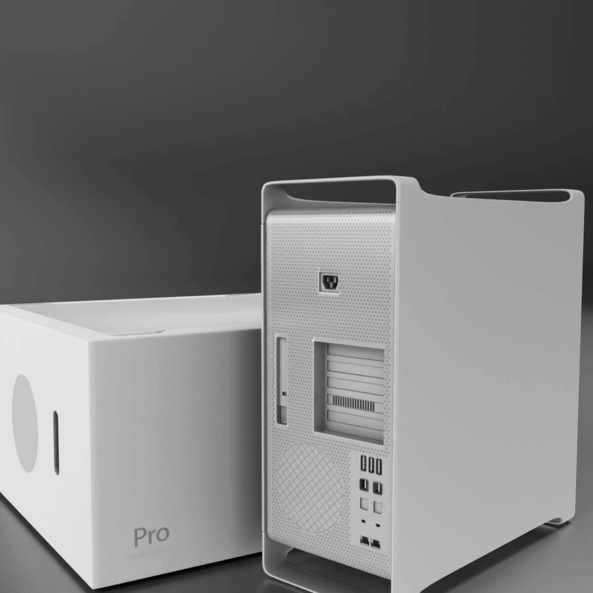 MacPro Tower Computer - 3D Model by mikebibby