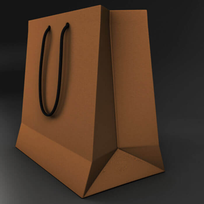 Paper Shopping Bag - 3D Model by mikebibby