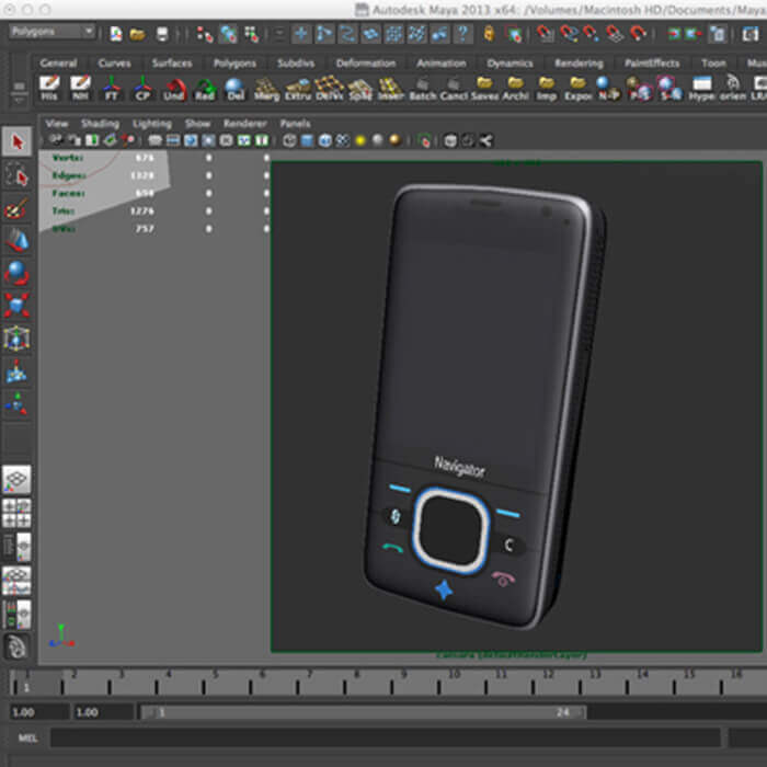 Nokia Navigator Cell Phone - 3D Model by mikebibby
