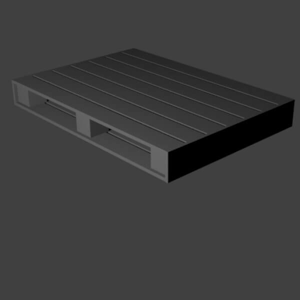 Pallet 3D Render, Digital Art by mikerenderhub