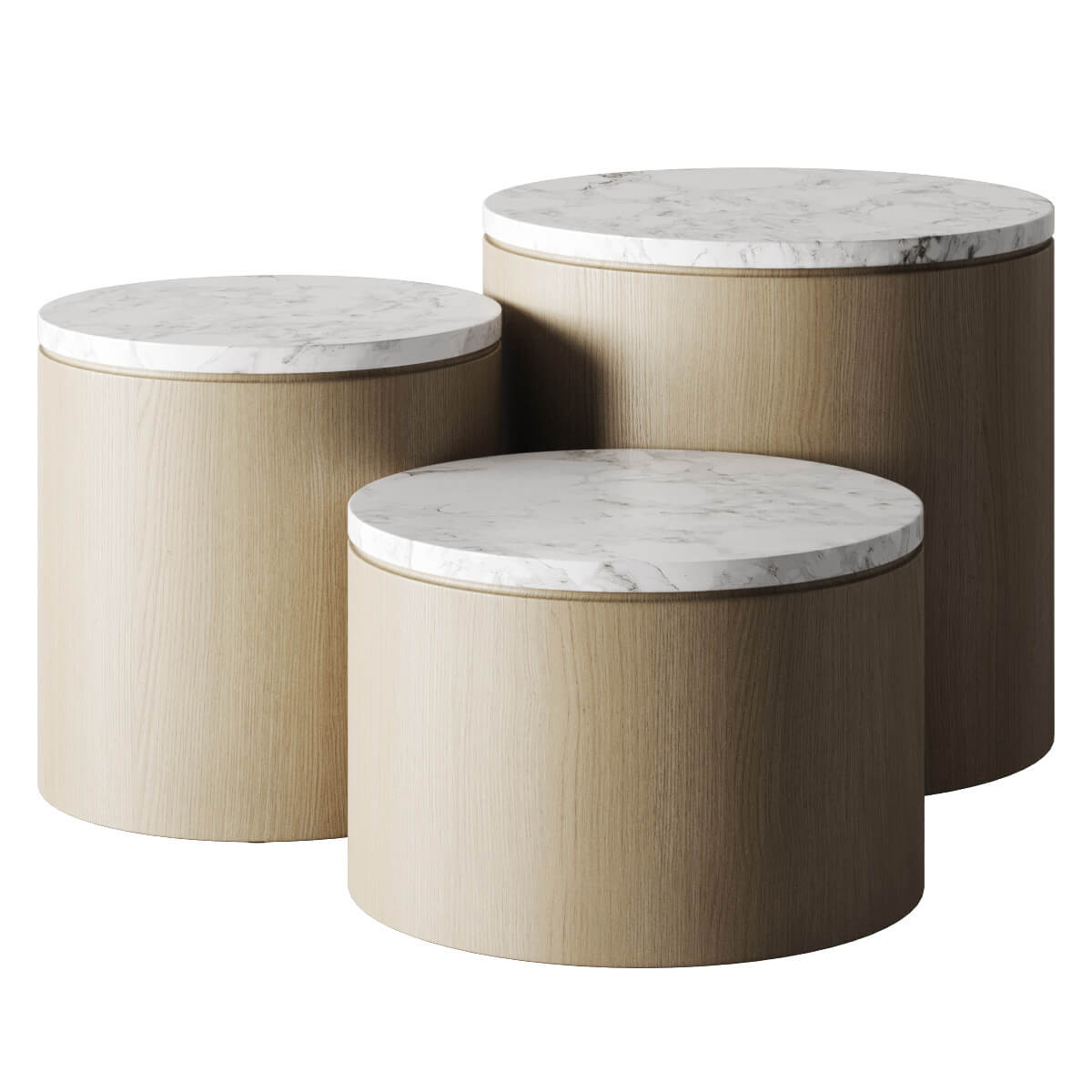 Coffe Table Set Dugtree - 3D Model by miklob