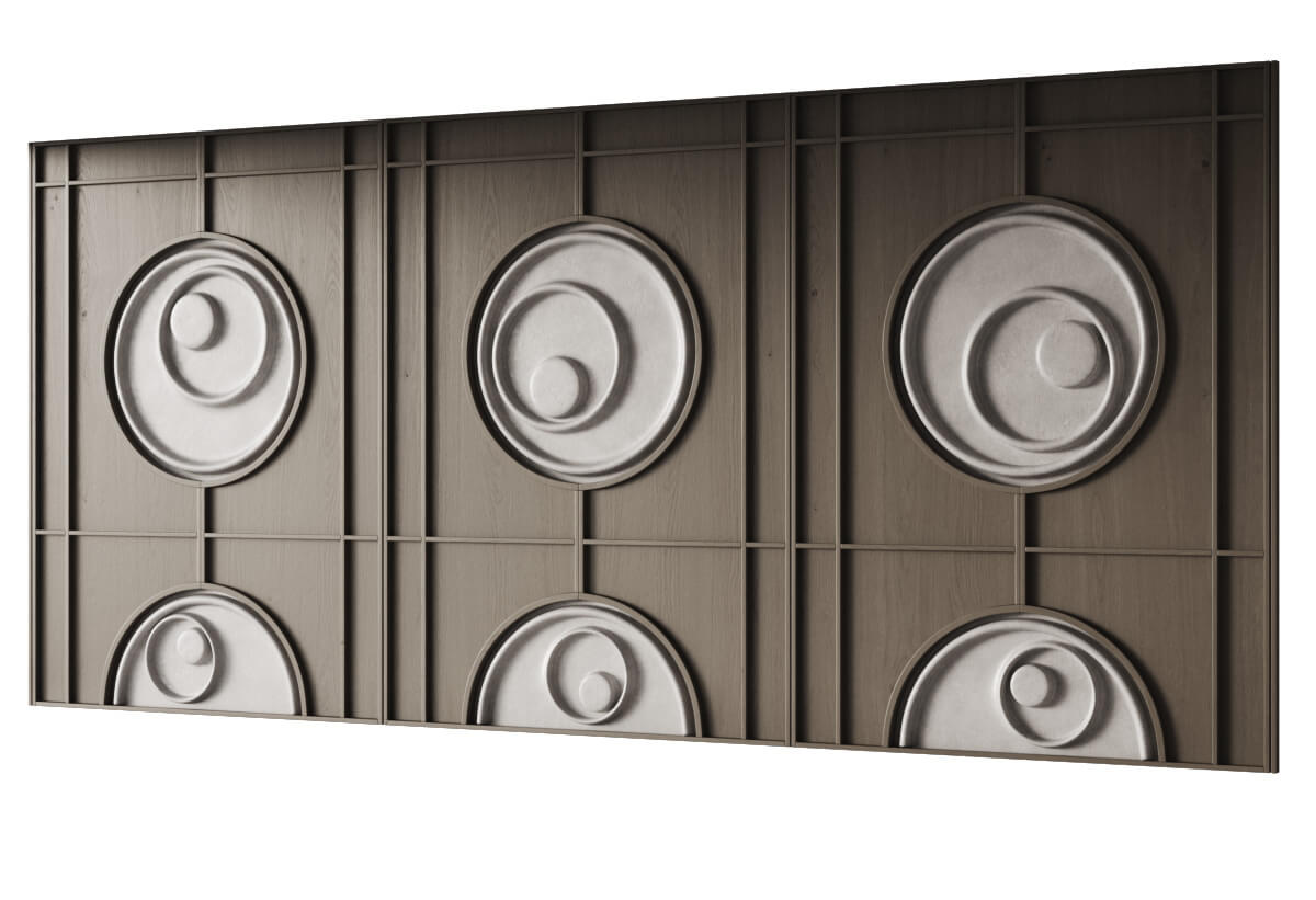 Wood Wall Panel ML001 - 3D Model by miklob