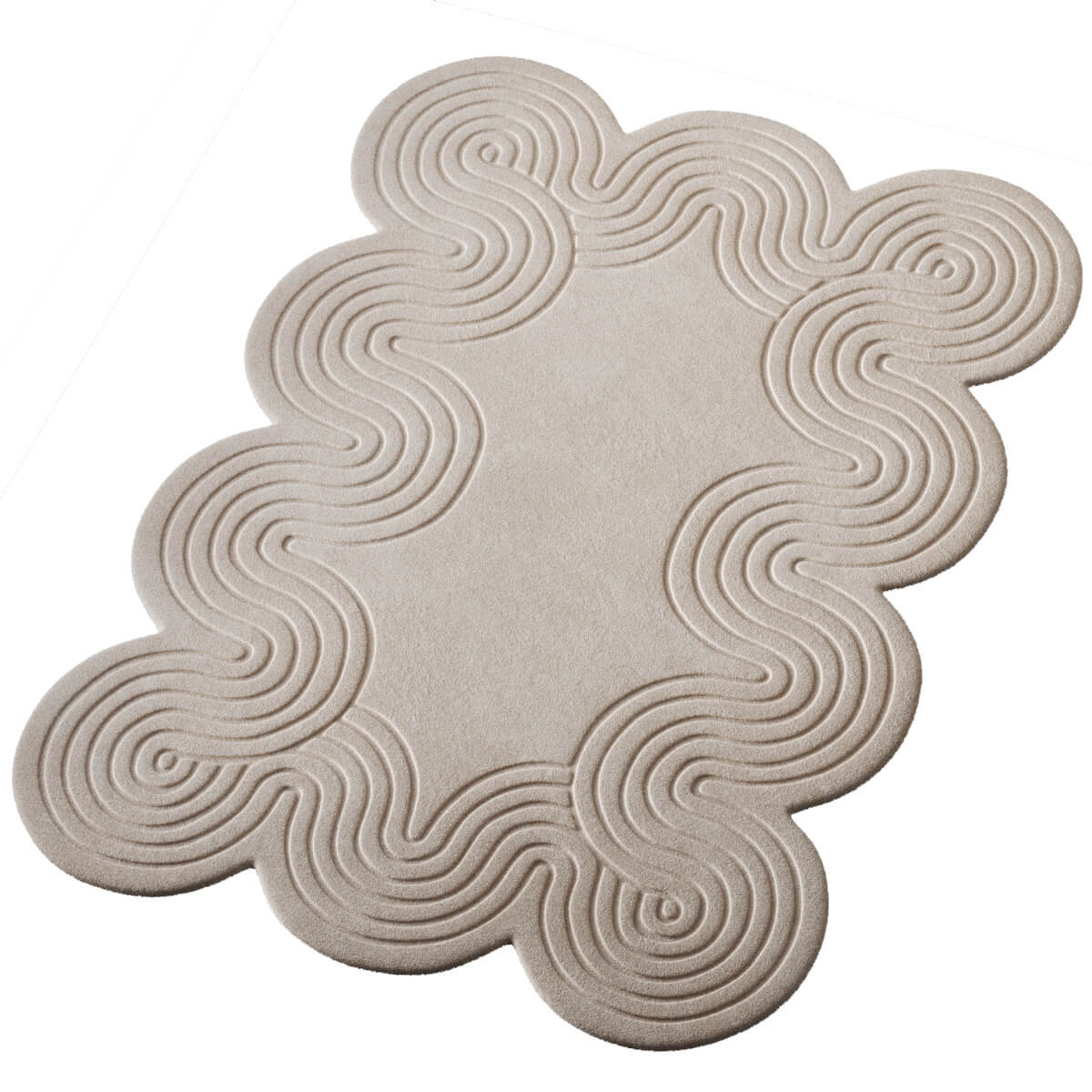Wool Rug Helix Cream - 3D Model by miklob