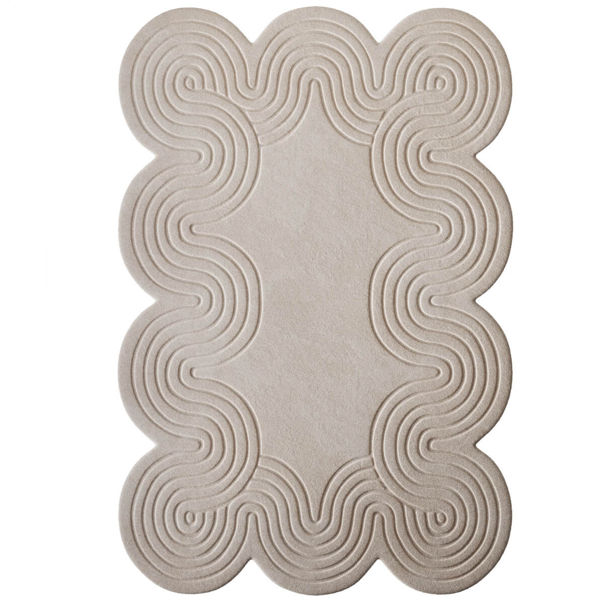 Wool Rug Helix Cream - 3D Model by miklob
