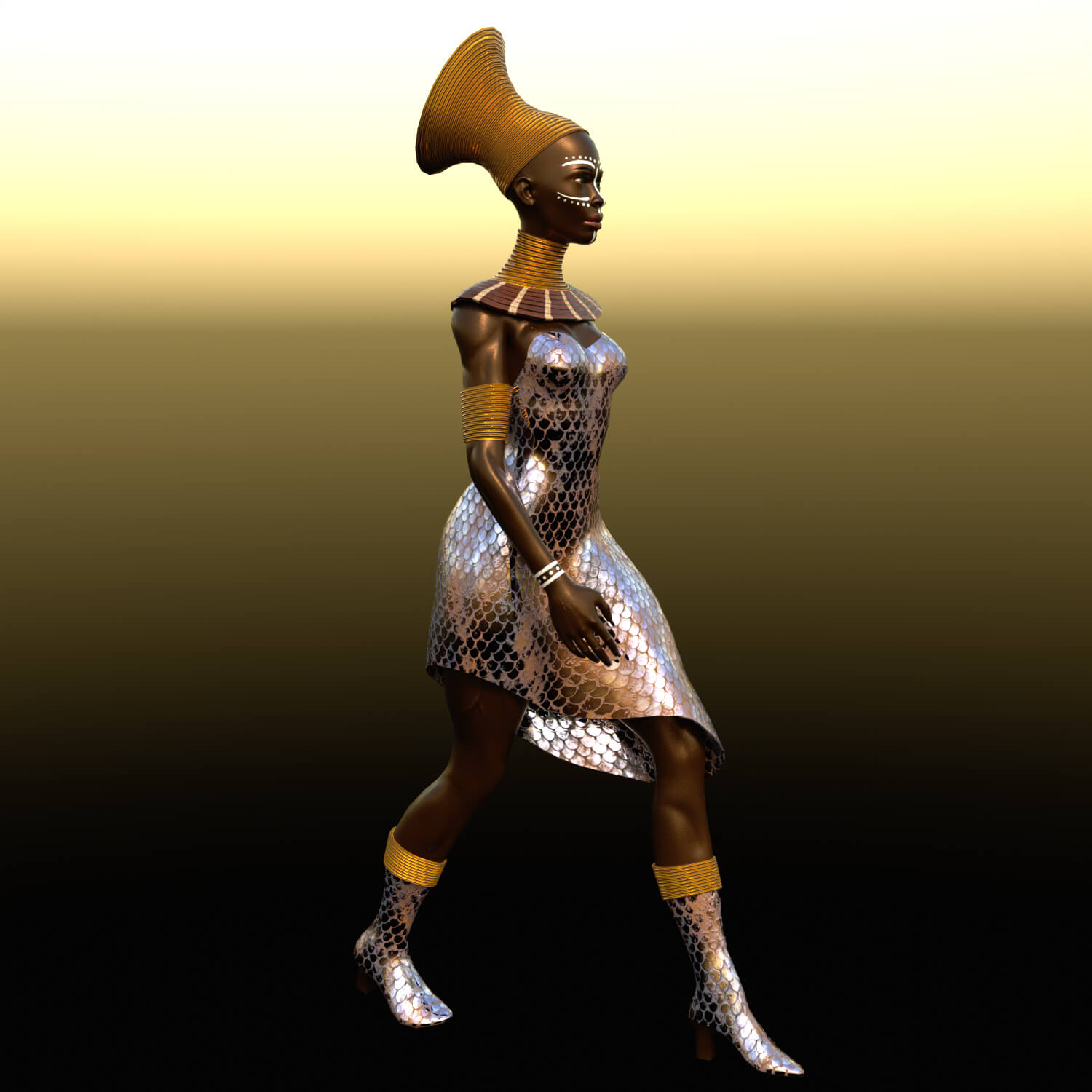 A Woman Named Black Mamba - 3D Model by Mikolf