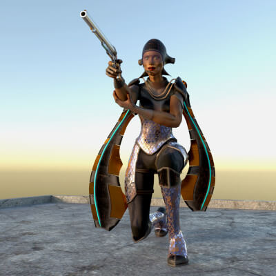 Post-Apocalyptic Valkyrie 3D Model by Mikolf